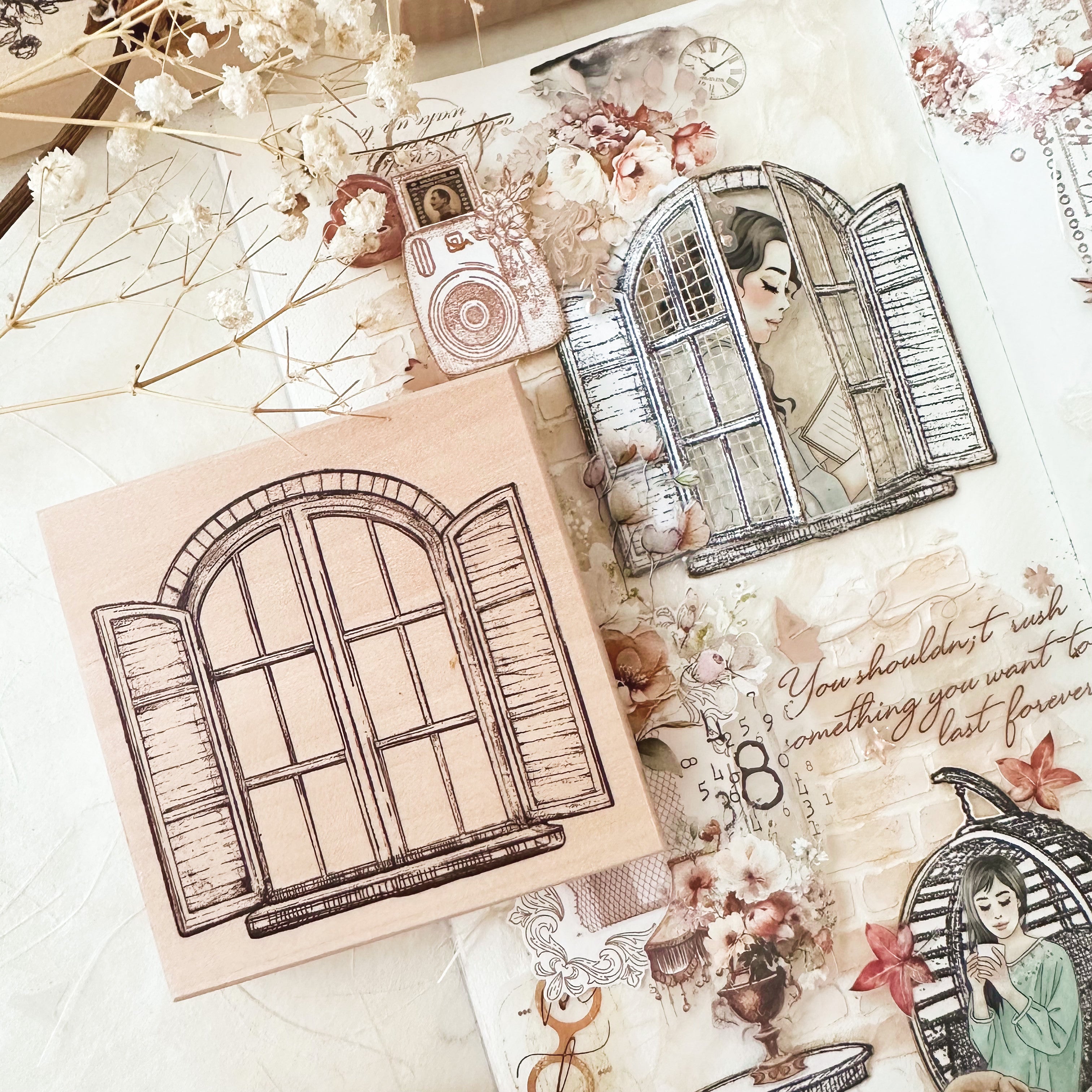 Journal Pages " slow living " series rubber stamps - slow living ...