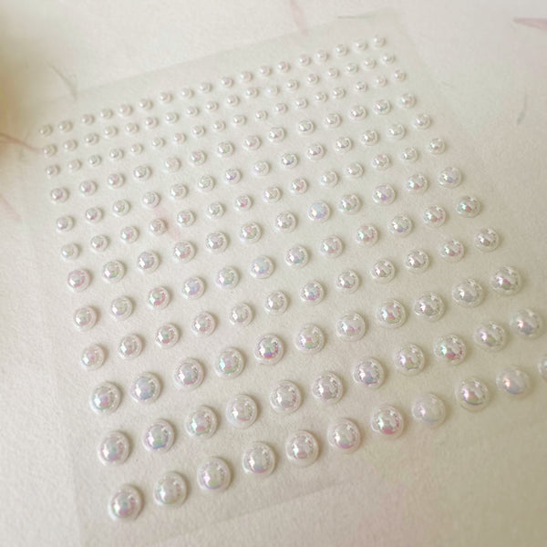 Aurora White Pearl sticker sheet – journalpages