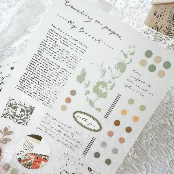 TOP studio My Dearest Print on sticker – journalpages