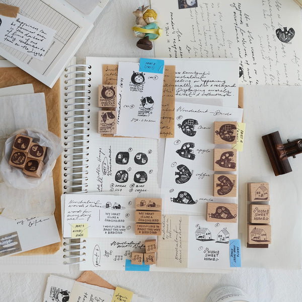 Kurukynki Nonchalant - Bird Rubber Stamps – journalpages