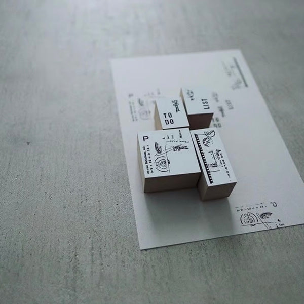 YOHAKU Original rubber stamp - S-009 letter – journalpages