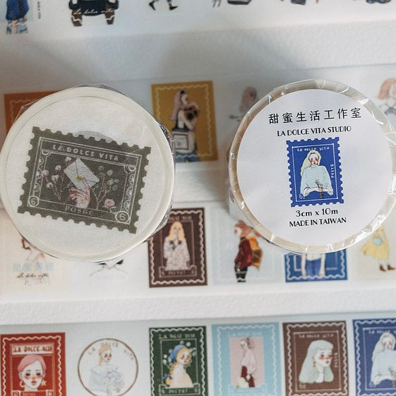 LDV sweet post postage stamp die cut washi tape – journalpages