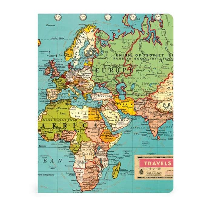 Cavallini Notebook Set of 2 Vintage Travel – journalpages