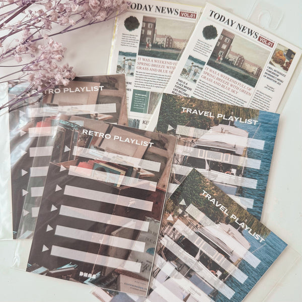 Retro playlist sticker – journalpages